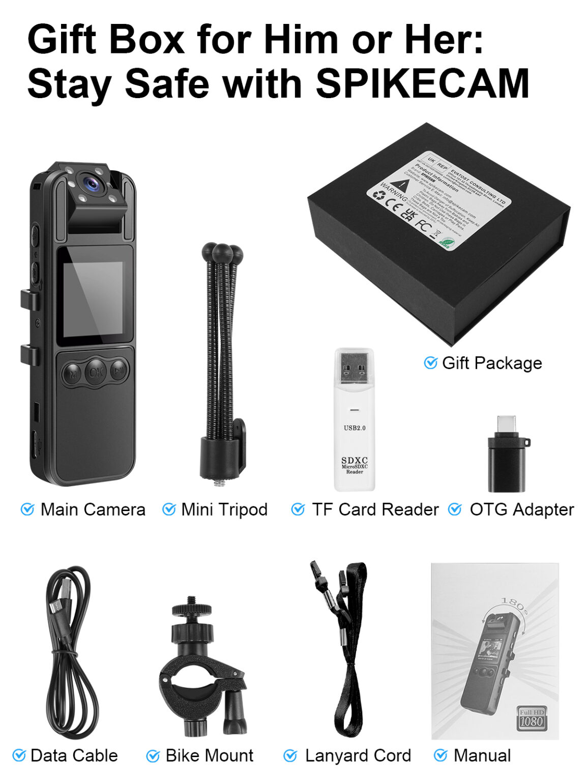 Small Body Cam Z9 - SPIKECAM BODY WORN CAMERA