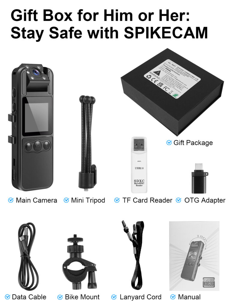 Small Body Cam Z9 - SPIKECAM BODY WORN CAMERA