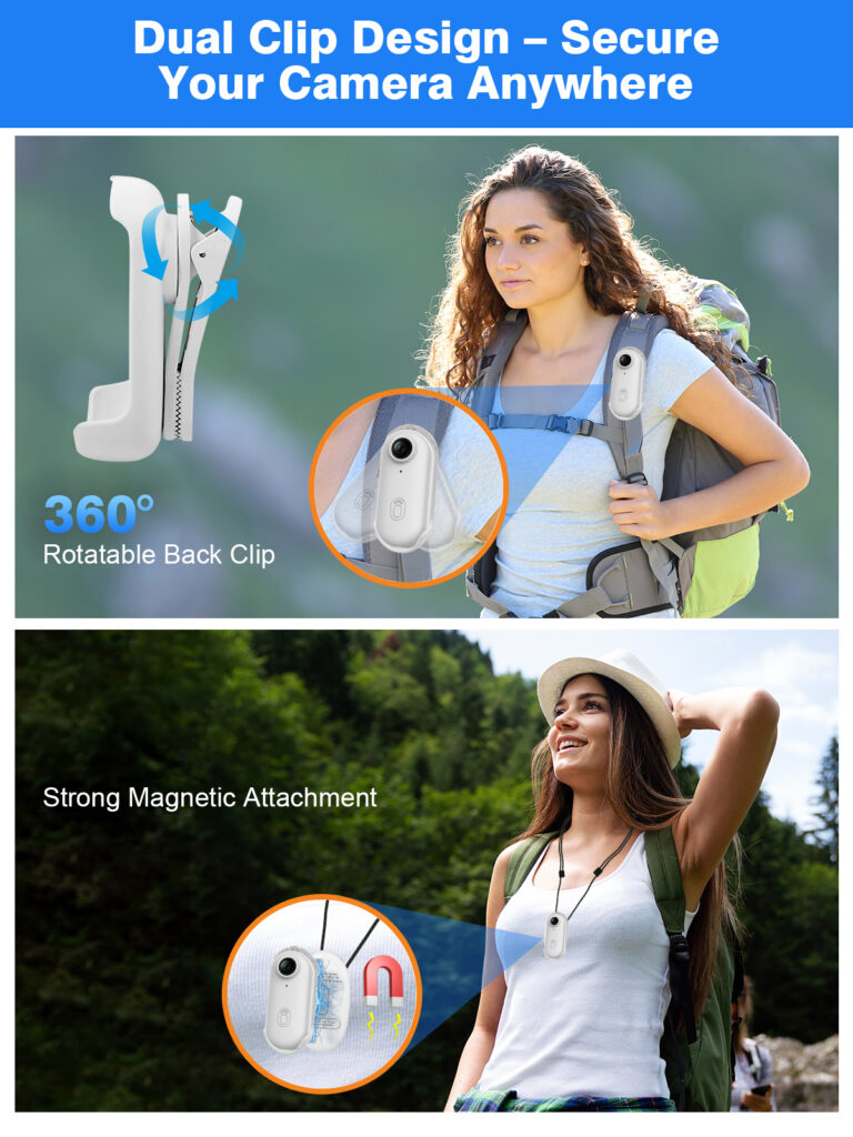 SPIKECAM All-in-One 4K Body Camera Kit, Body Worn Camera with Audio and ...